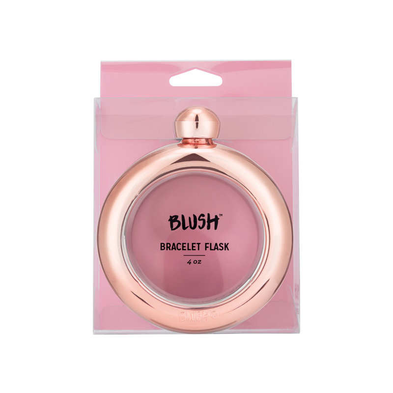 Blush Bangle 3 oz Plastic Flask in Rose Gold | Wayfair